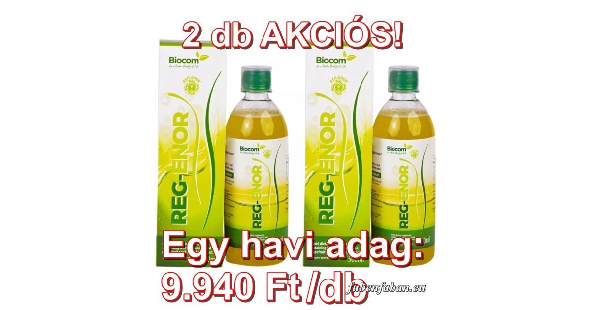 A REGENOR HATÓANYAGI - VÁSÁRLÁS